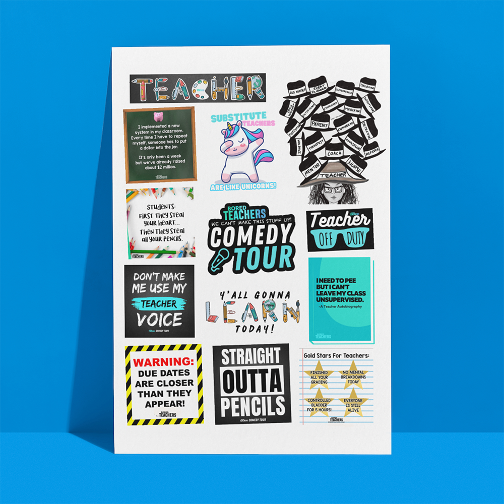 Sticker Sheet – Bored Teachers
